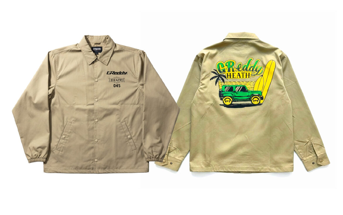 GReddy TRUST Japan GReddy Coach Jacket, Surfing, Beige, XL – GReddy UK